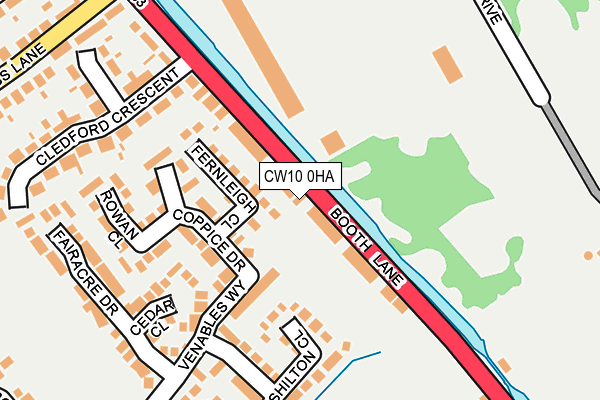 CW10 0HA maps, stats, and open data