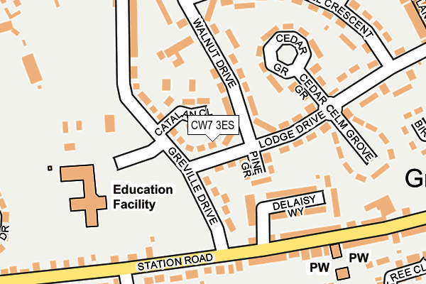 CW7 3ES maps, stats, and open data