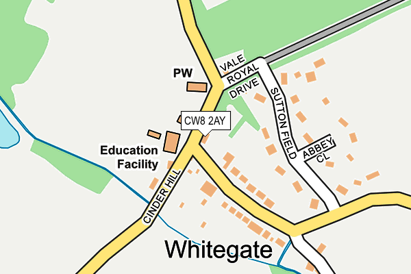 CW8 2AY maps, stats, and open data