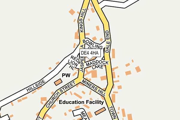 DE4 4HA maps, stats, and open data