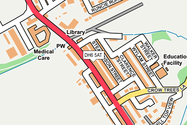 DH6 5AT maps, stats, and open data