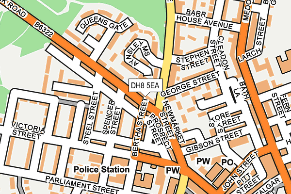 DH8 5EA maps, stats, and open data