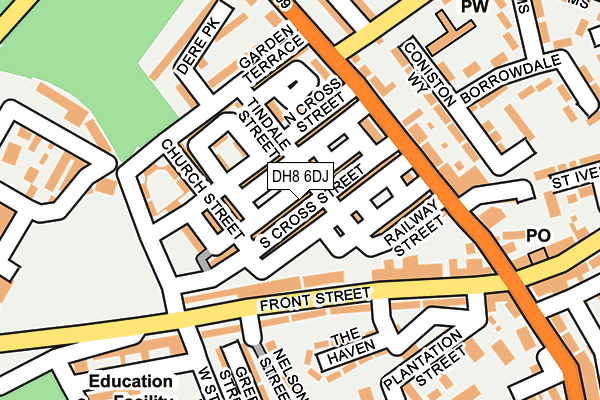 DH8 6DJ maps, stats, and open data