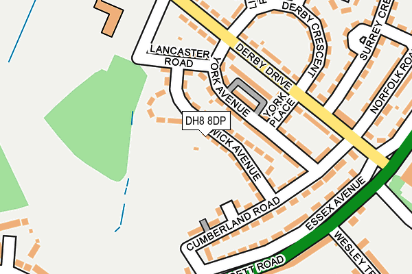 DH8 8DP maps, stats, and open data