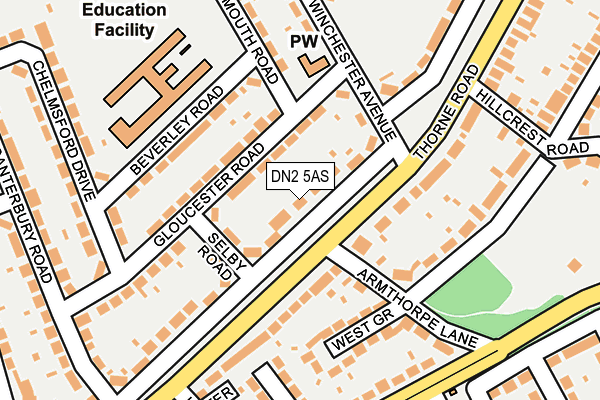 DN2 5AS maps, stats, and open data