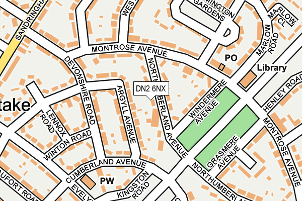 DN2 6NX maps, stats, and open data