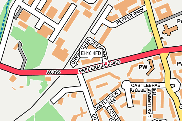 EH16 4FD maps, stats, and open data