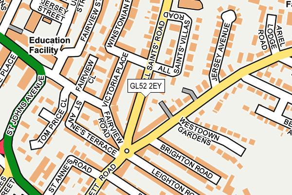 GL52 2EY maps, stats, and open data