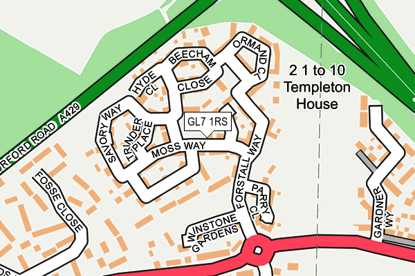 GL7 1RS maps, stats, and open data