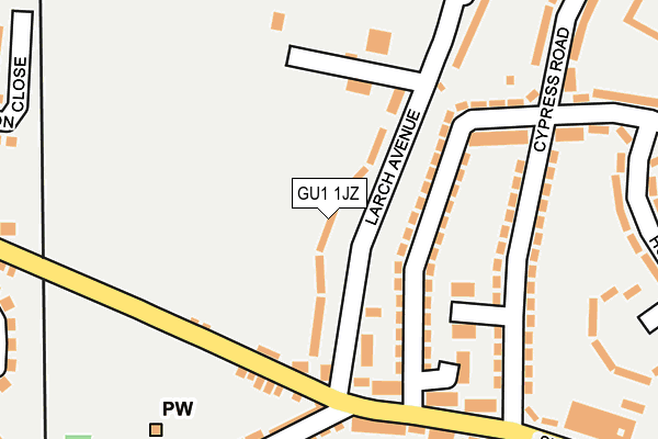 GU1 1JZ maps, stats, and open data
