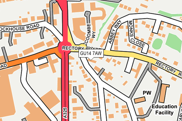 GU14 7AW maps, stats, and open data