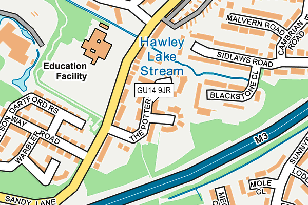 GU14 9JR maps, stats, and open data