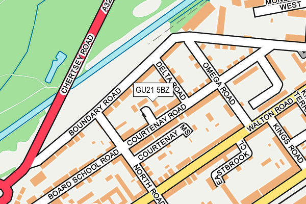 GU21 5BZ maps, stats, and open data