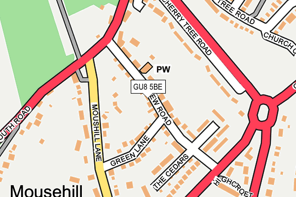 GU8 5BE maps, stats, and open data