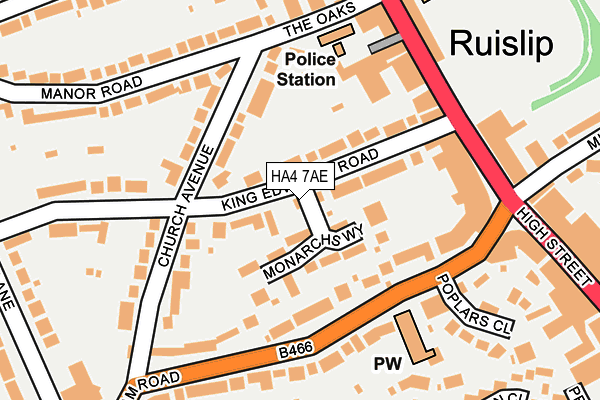 HA4 7AE maps, stats, and open data