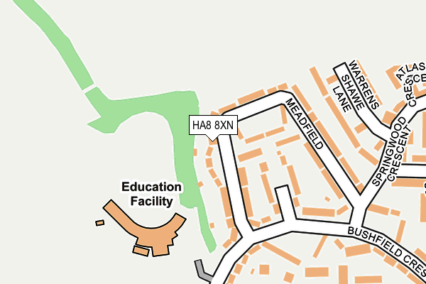 HA8 8XN maps, stats, and open data