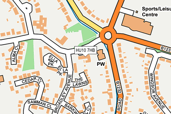 HU10 7HB maps, stats, and open data