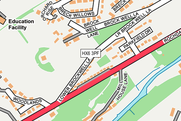 HX6 3PF maps, stats, and open data