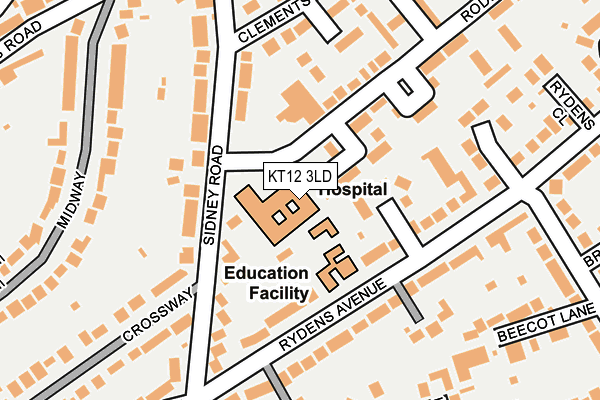 KT12 3LD maps, stats, and open data