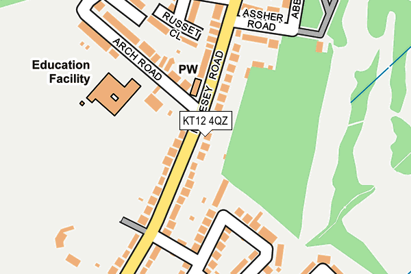 KT12 4QZ maps, stats, and open data