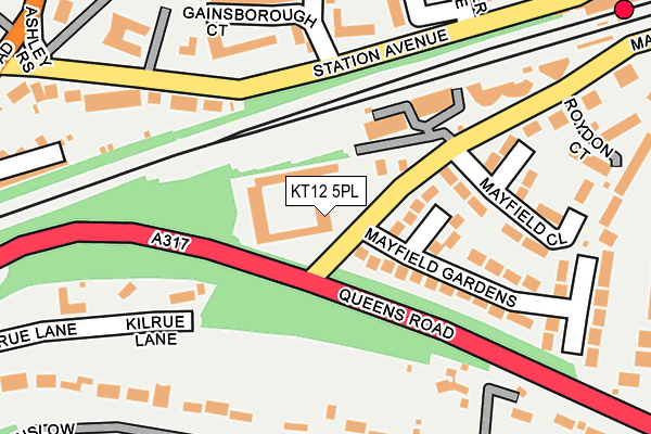 KT12 5PL maps, stats, and open data