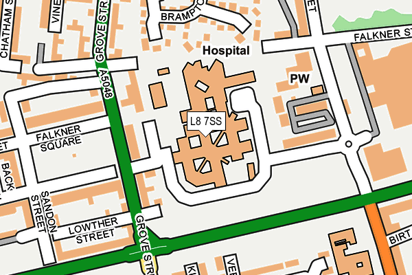 L8 7SS maps, stats, and open data