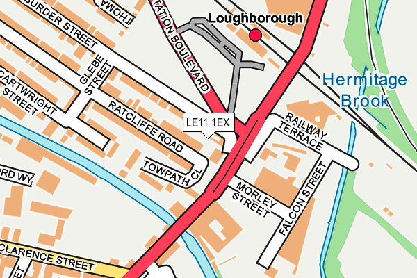 LE11 1EX maps, stats, and open data