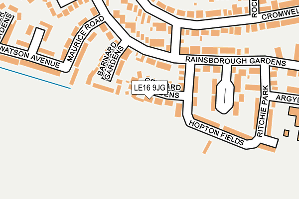 LE16 9JG maps, stats, and open data