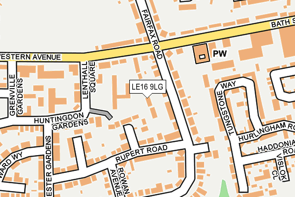 LE16 9LG maps, stats, and open data