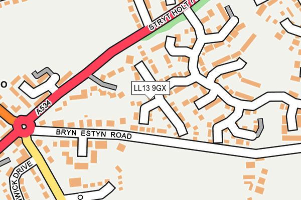 LL13 9GX maps, stats, and open data