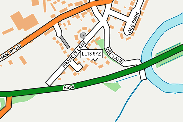 LL13 9YZ maps, stats, and open data