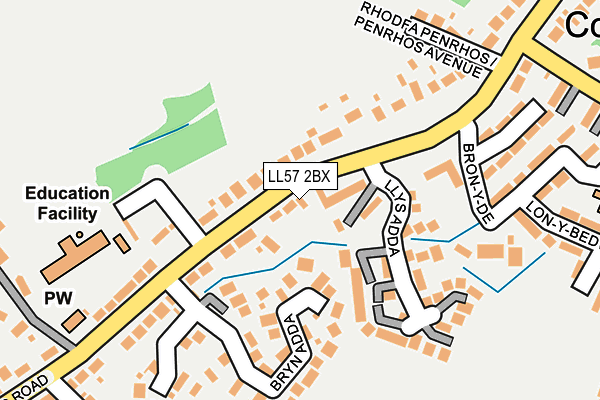 LL57 2BX maps, stats, and open data