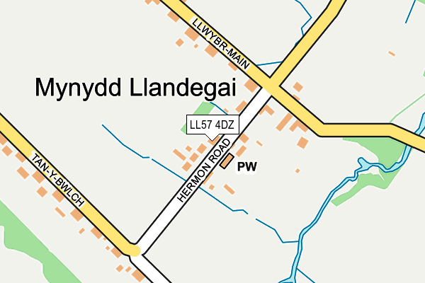 LL57 4DZ maps, stats, and open data
