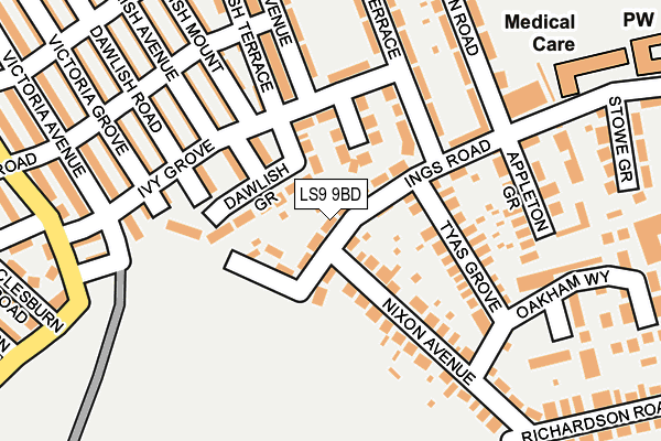 LS9 9BD maps, stats, and open data