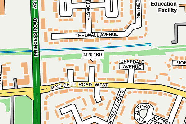 M20 1BD maps, stats, and open data