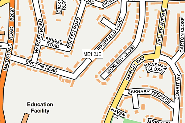 ME1 2JE maps, stats, and open data