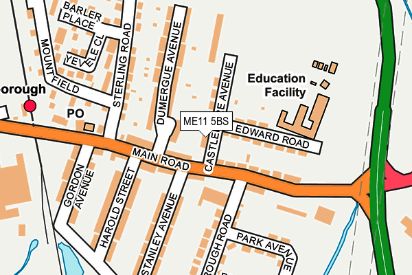 ME11 5BS maps, stats, and open data