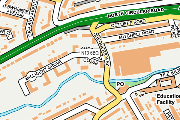 N13 6BQ maps, stats, and open data