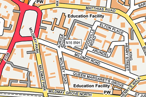 N16 8NH maps, stats, and open data
