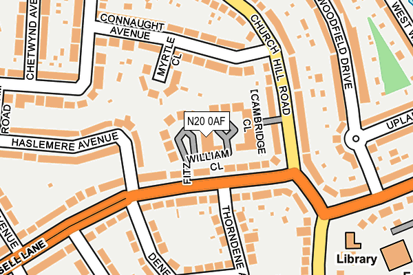 N20 0AF maps, stats, and open data