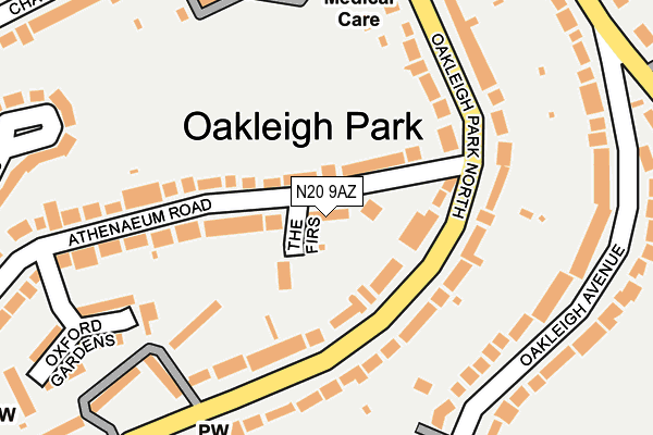 N20 9AZ maps, stats, and open data