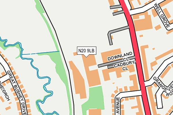 N20 9LB maps, stats, and open data