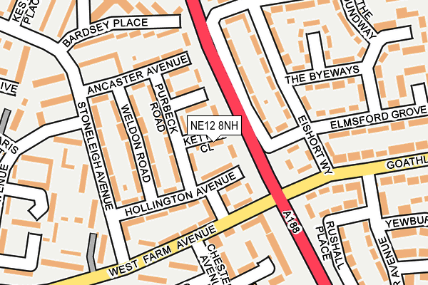 NE12 8NH maps, stats, and open data