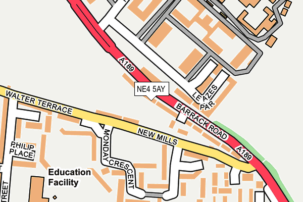 NE4 5AY maps, stats, and open data