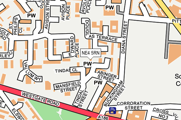 NE4 5RN maps, stats, and open data