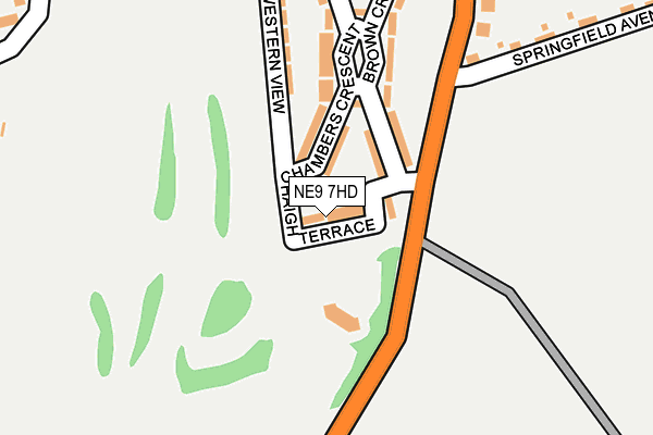 NE9 7HD maps, stats, and open data