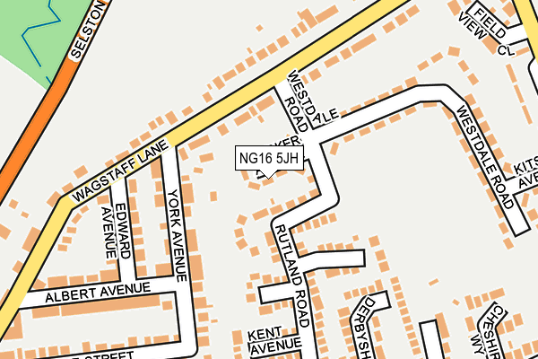 NG16 5JH maps, stats, and open data