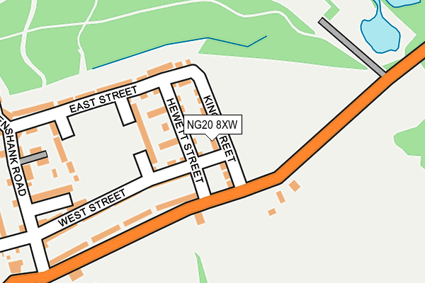 NG20 8XW maps, stats, and open data