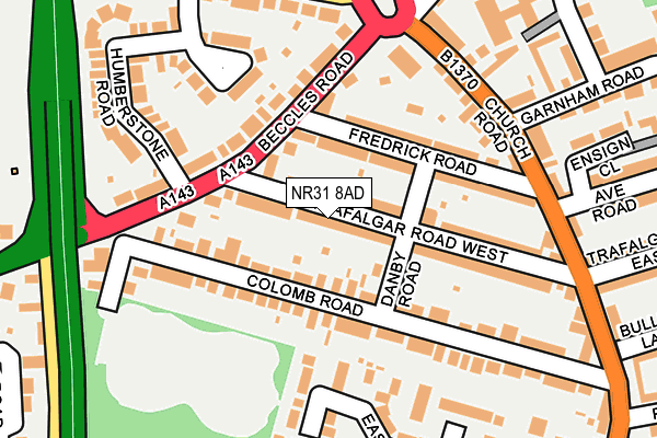 NR31 8AD maps, stats, and open data