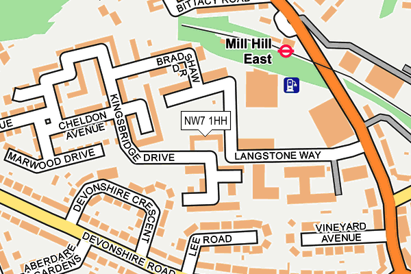 NW7 1HH maps, stats, and open data